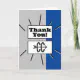 Cross Country Thank You - Running Blue Grey | Zazzle