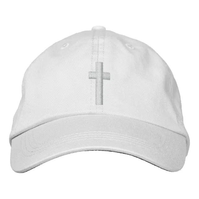Cross Embroidered Baseball Hat | Zazzle