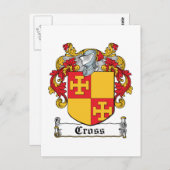 Cross Family Crest Postcard | Zazzle