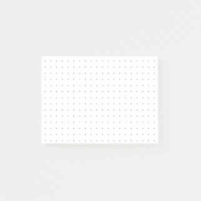 Cross Grid Graph Paper Sticky Notes | Zazzle