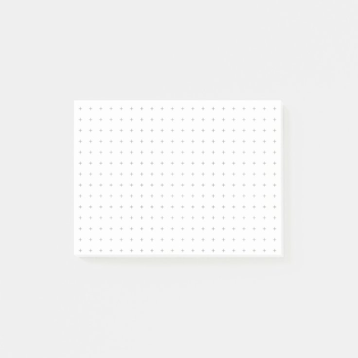 Cross Grid Graph Paper Sticky Notes | Zazzle