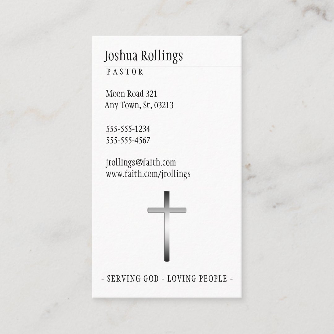 Cross | Inspirational Business Card | Zazzle