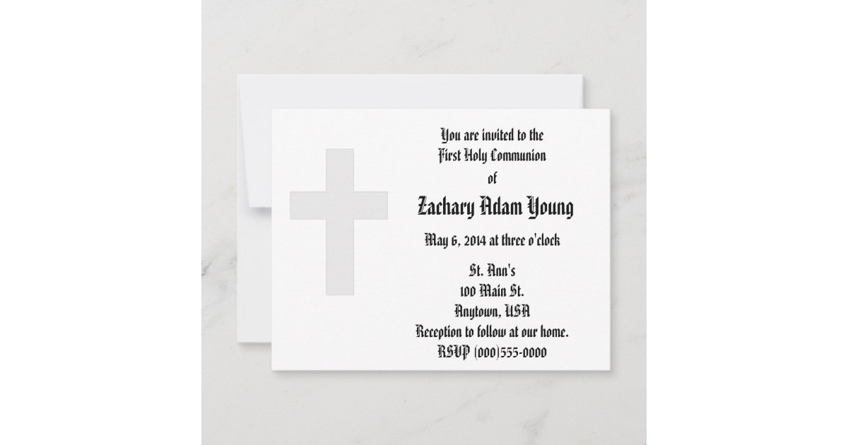 "Cross" Invitations | Zazzle