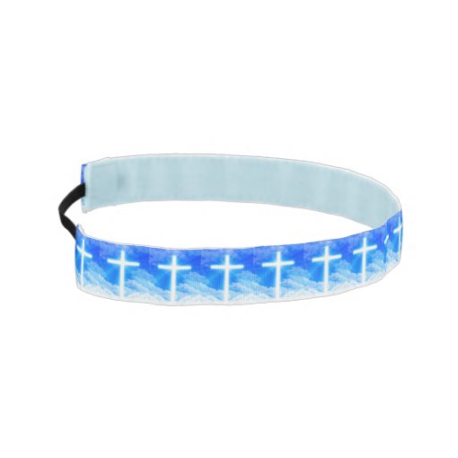 Cross of Light Jesus Christ Customizable Christian Athletic Headband ...