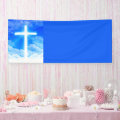 Cross of Light Jesus Christ Customizable Christian Banner | Zazzle