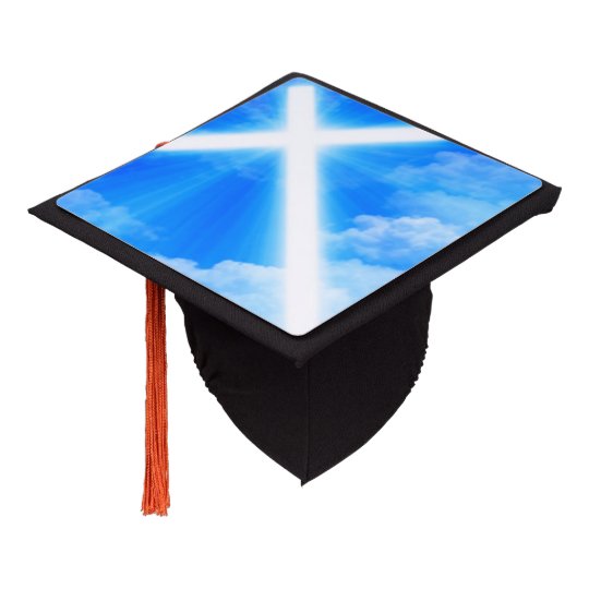 Cross of Light Jesus Christ Customizable Christian Graduation Cap ...
