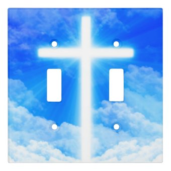 Cross of Light Jesus Christ Customizable Christian Light Switch Cover ...