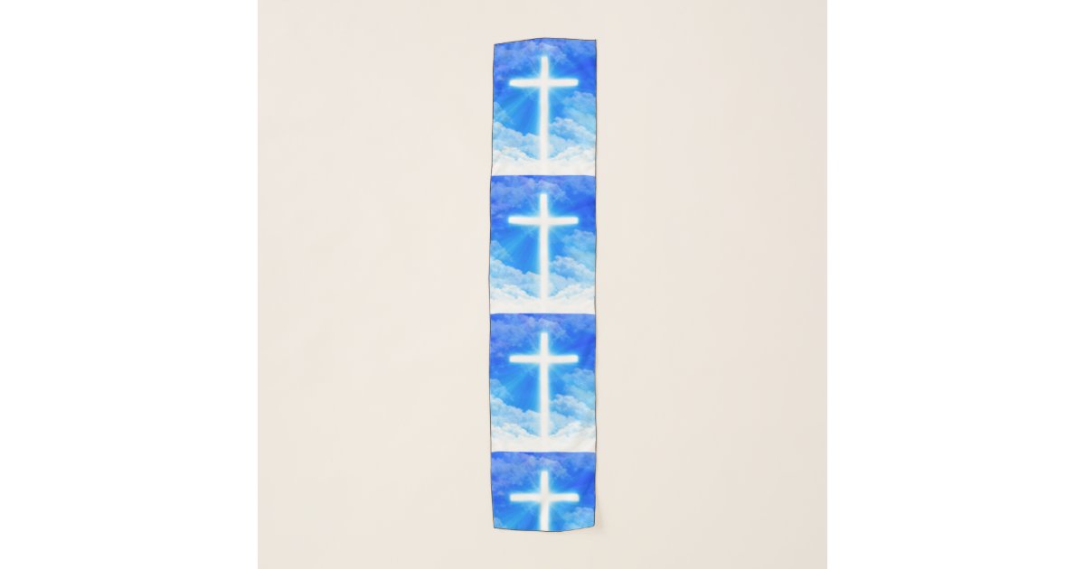 Cross of Light Jesus Christ Customizable Christian Scarf | Zazzle