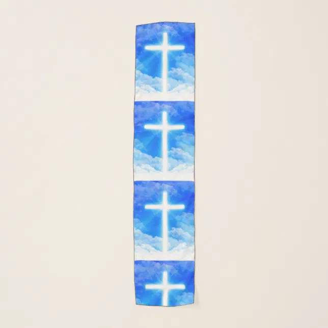 Cross of Light Jesus Christ Customizable Christian Scarf | Zazzle