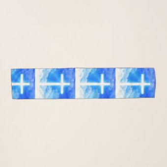 Cross of Light Jesus Christ Customizable Christian Scarf | Zazzle