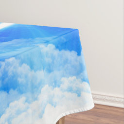 Cross of Light Jesus Christ Customizable Christian Tablecloth | Zazzle