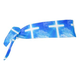Cross of Light Jesus Christ Customizable Christian Tie Headband | Zazzle