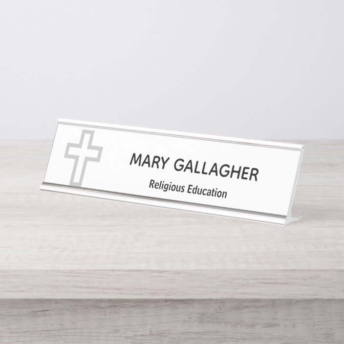 "Cross" Personalized Name Plate | Zazzle.com