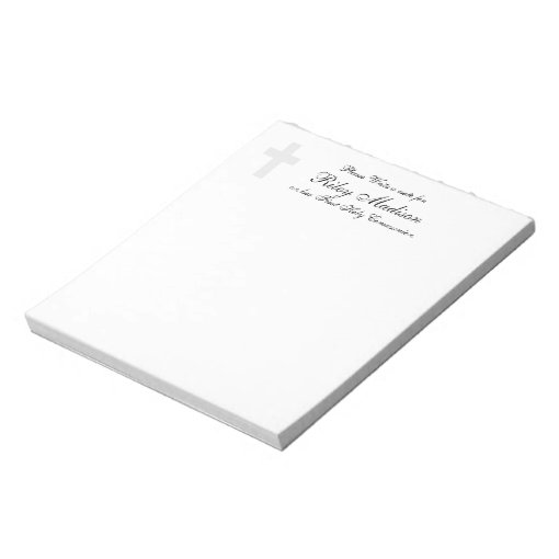 Cross Personalized Notepad | Zazzle