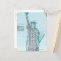 Cross section illustration of Statue of Liberty Postcard | Zazzle