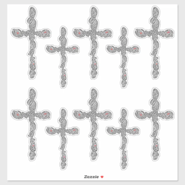 Cross Sticker | Zazzle