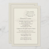 Cross Watermark Ecru Religious Invitation | Zazzle