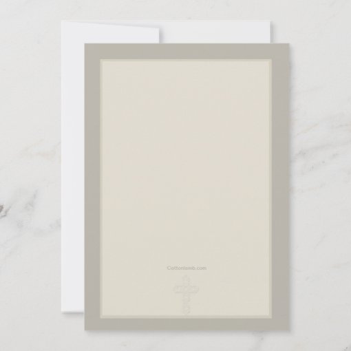 Cross Watermark Religious Invitation | Zazzle