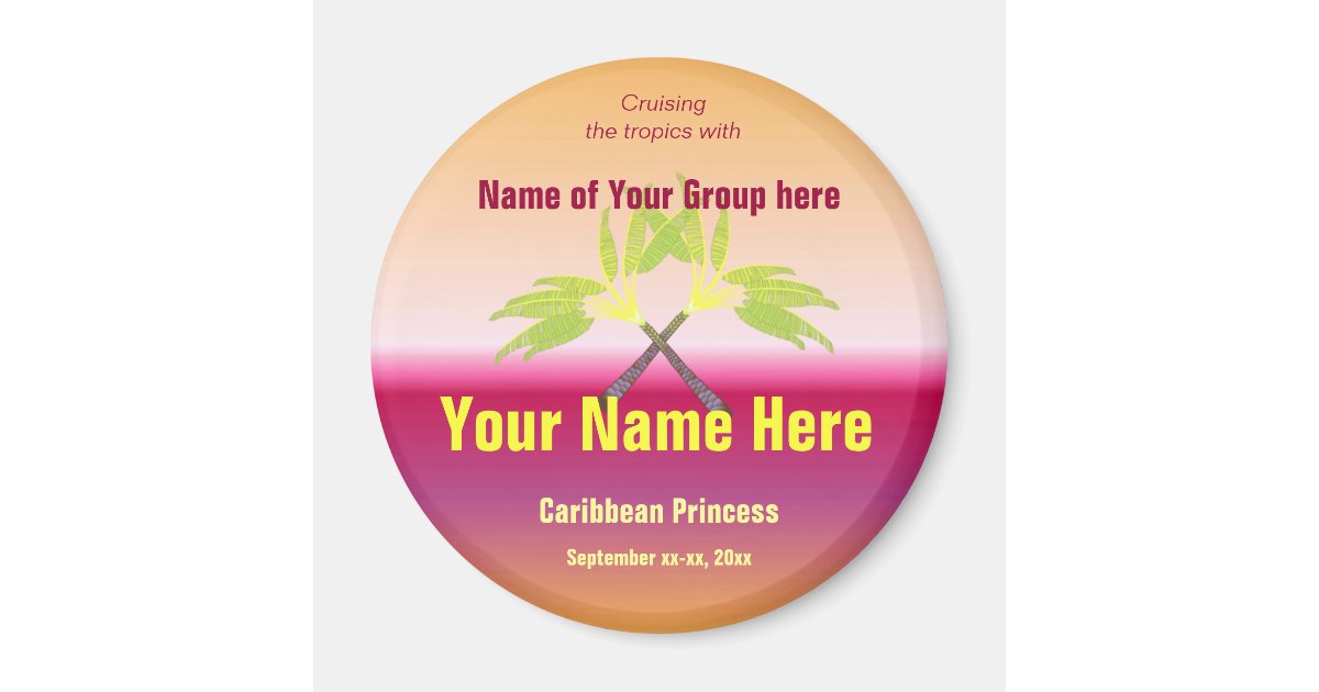 Crossed Palms Personalized Magnet | Zazzle