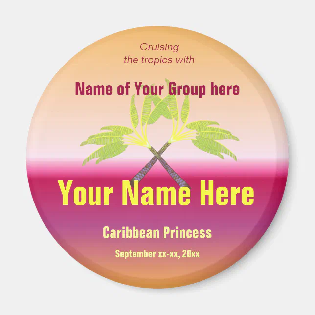 Crossed Palms Personalized Magnet | Zazzle