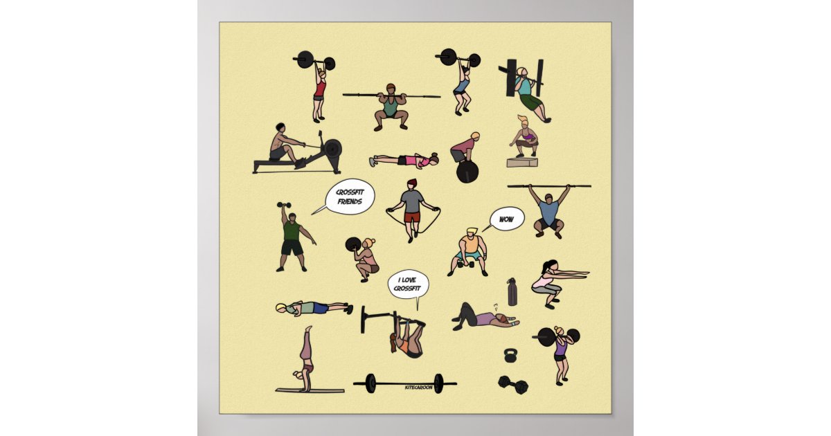 Crossfit, crossfit friends poster | Zazzle