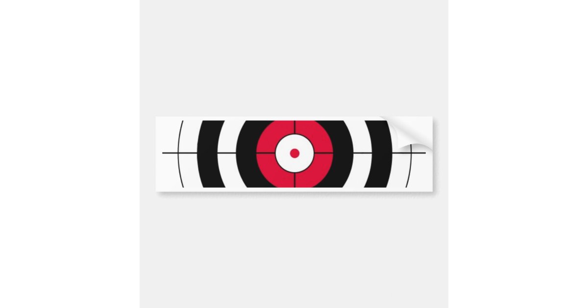 Crosshairs BullsEYE Target Bumper Sticker | Zazzle