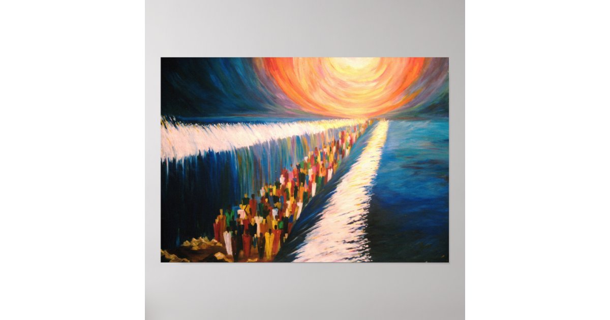 crossing of the red sea poster | Zazzle