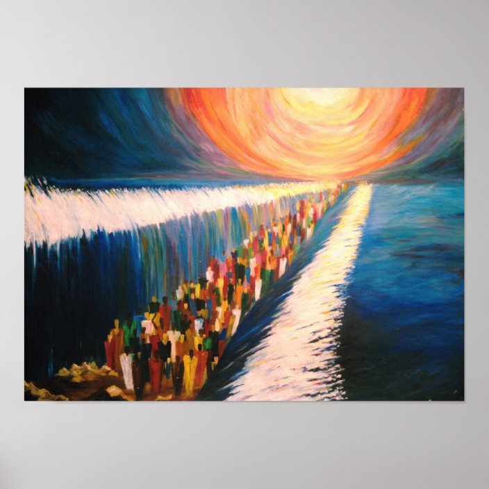 crossing of the red sea poster | Zazzle.com