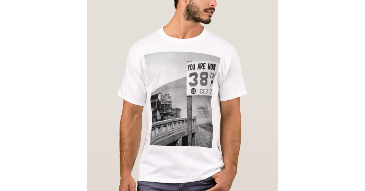Crossing the 38th parallel. United _War Image T-Shirt | Zazzle