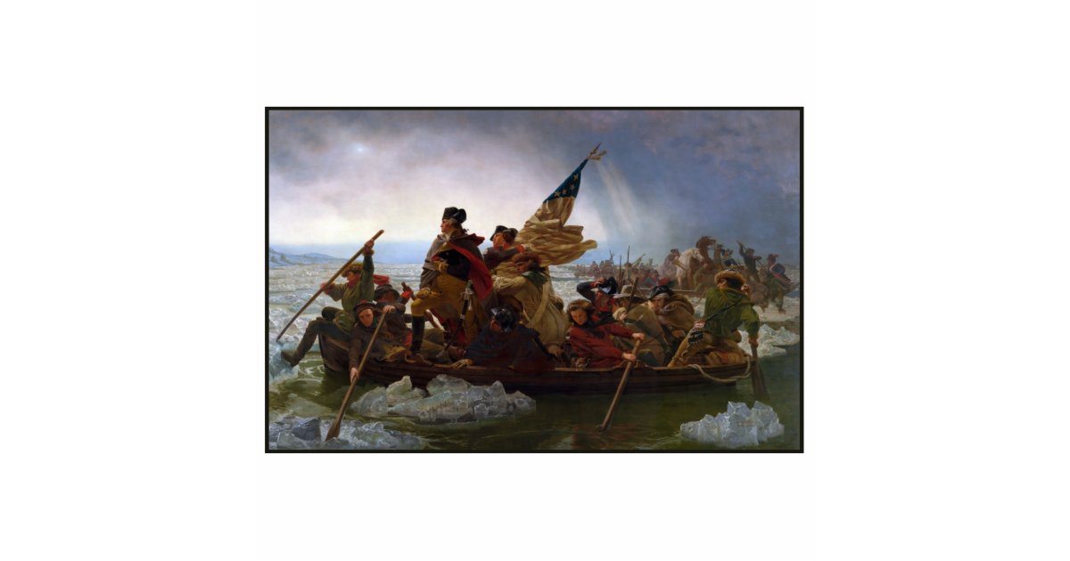 Crossing the Delaware River, George Washington Cutout | Zazzle