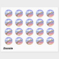Crossing The Rainbow Bridge Classic Round Sticker | Zazzle