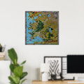 Crossroads Region Gazetteer Map Poster | Zazzle