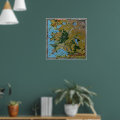 Crossroads Region Gazetteer Map Poster | Zazzle