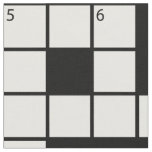 Crossword Puzzle Pattern Fabric | Zazzle