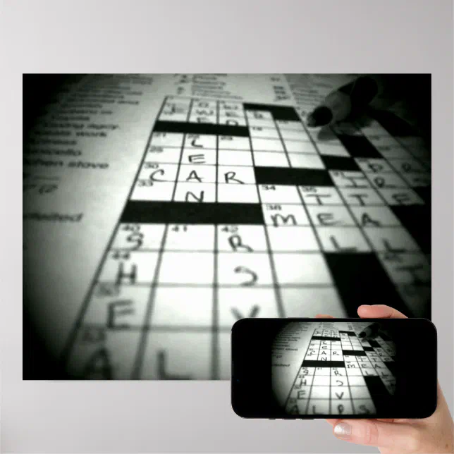 Crossword poster | Zazzle