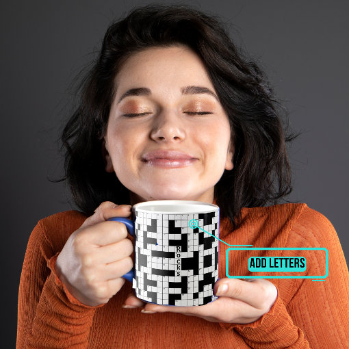 Crossword Puzzle Custom Mug | Zazzle