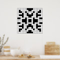 Crossword Puzzle Poster | Zazzle