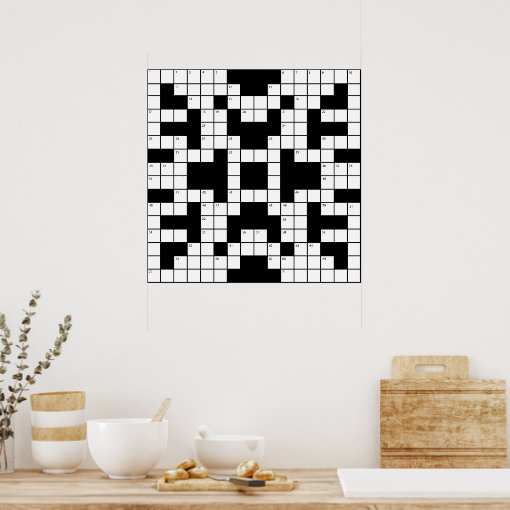 Crossword Puzzle Poster | Zazzle