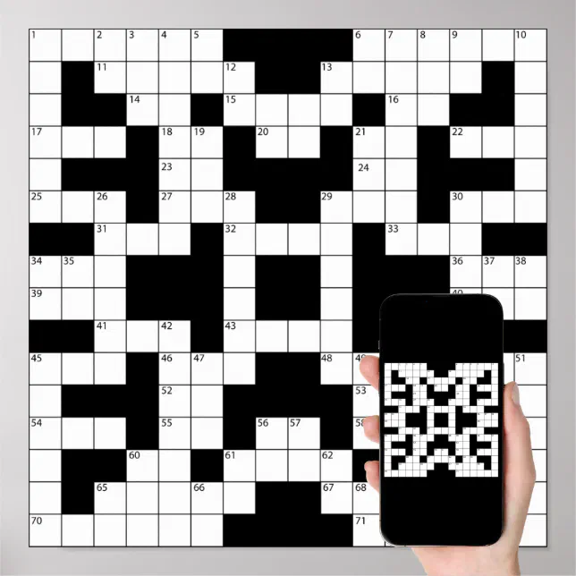 Crossword Puzzle Poster | Zazzle