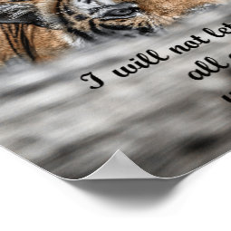 Crouching Tiger inspirational poster | Zazzle