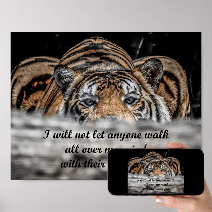 Crouching Tiger inspirational poster | Zazzle