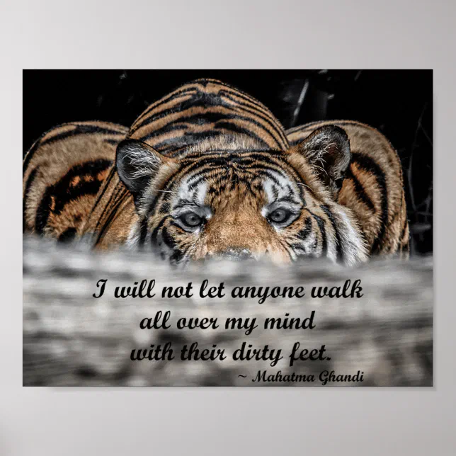 Crouching Tiger inspirational poster | Zazzle