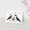 Crow Cake Birthday Card | Zazzle