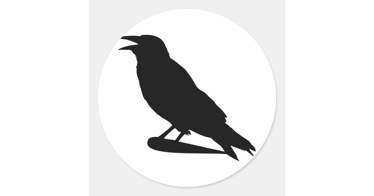Crow Classic Round Sticker | Zazzle