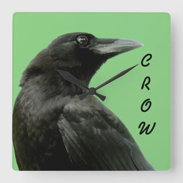 Crow Clock | Zazzle