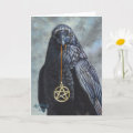 Crow Pentacle Card | Zazzle