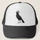 CROW Raven Crown Black Bird Birds Trucker Hat | Zazzle