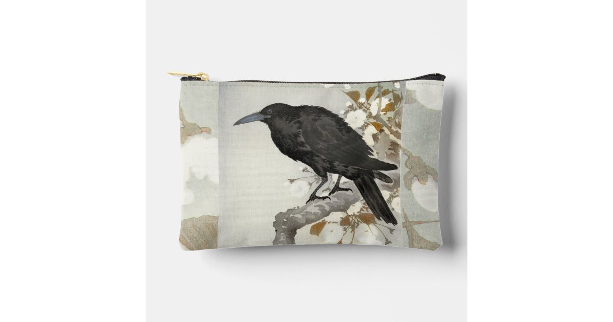 Crow Raven Koson Japanese Bird Accessory Pouch | Zazzle