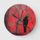 Crow Watcher Round Clock | Zazzle