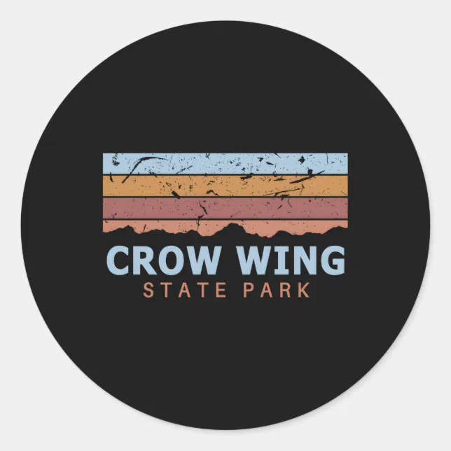 Crow Wing State Park Minnesota Classic Round Sticker | Zazzle